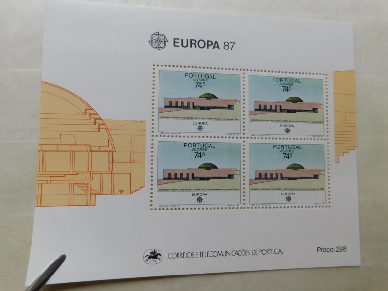 ** AZORES EUROPA 1987 BLOK **
