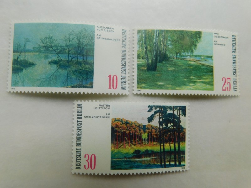 BERLIN WEST 1972 KOMPLET ČISTA SERIJA