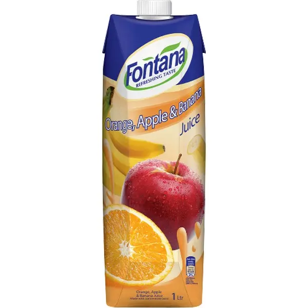 FONTANA Voćni nektar od pomorandže, jabuke i banane 1l