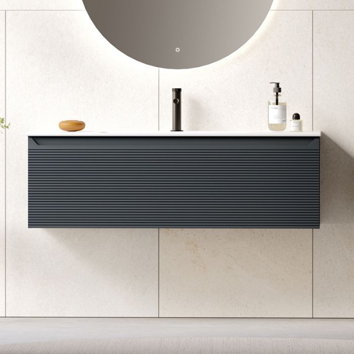 OLBIA ormarić sa lavaboom Antracit mat 80cm DC