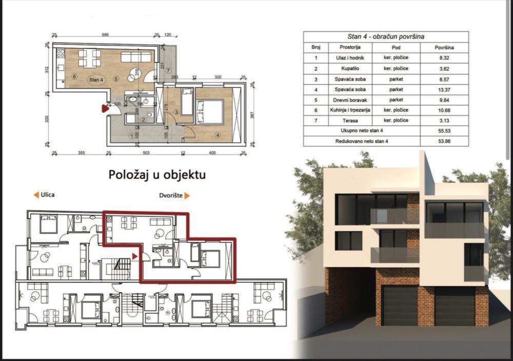 Dvoiposoban stan na prodaju, 53m2, 146.500€