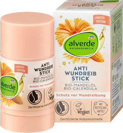 alverde NATURKOSMETIK
Stik protiv trenja i iritacije kože, 25 g