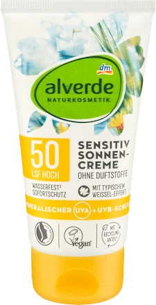 alverde NATURKOSMETIK
Sensitiv Krema za zaštitu od sunca, 75 ml