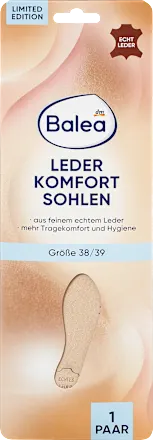 Balea
Kožni ulošci za cipele, veličina: 38/39, 1 par, 2 kom