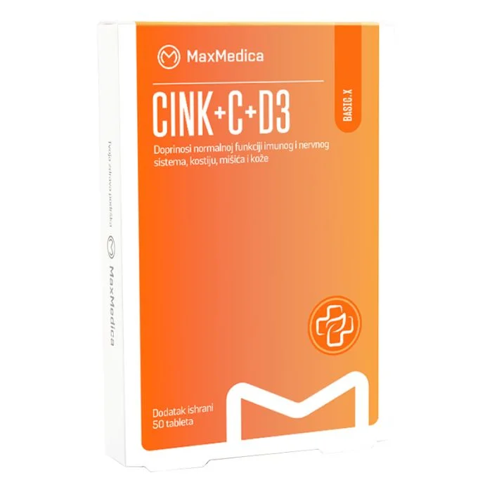 MAXMEDICA CINK+C+D3 KAPSULE 50TBL