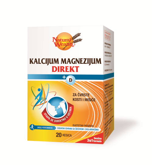 NATURAL WEALTH KALCIJUM MAGNEZIJUM DIREKT+D3