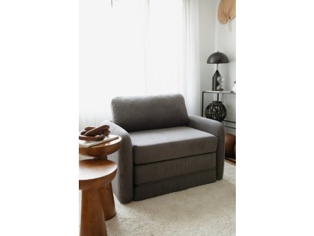 Atelier del Sofa Sofa-krevet sa 1 sedeljkom Nest Grey