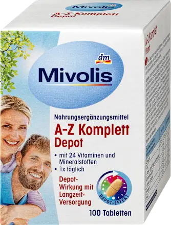 Mivolis
A-Z komplet tablete, dodatak ishrani 100 kom, 144 g
Dodatak ishrani