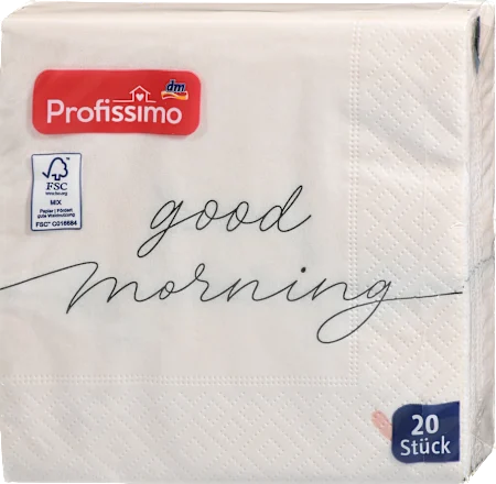 Profissimo
Troslojne salvete sa natpisom good morning, 25x25cm, 20 kom