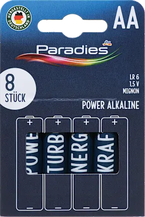 ParadiesPower Alkaline Mignon AA baterije, 8 kom