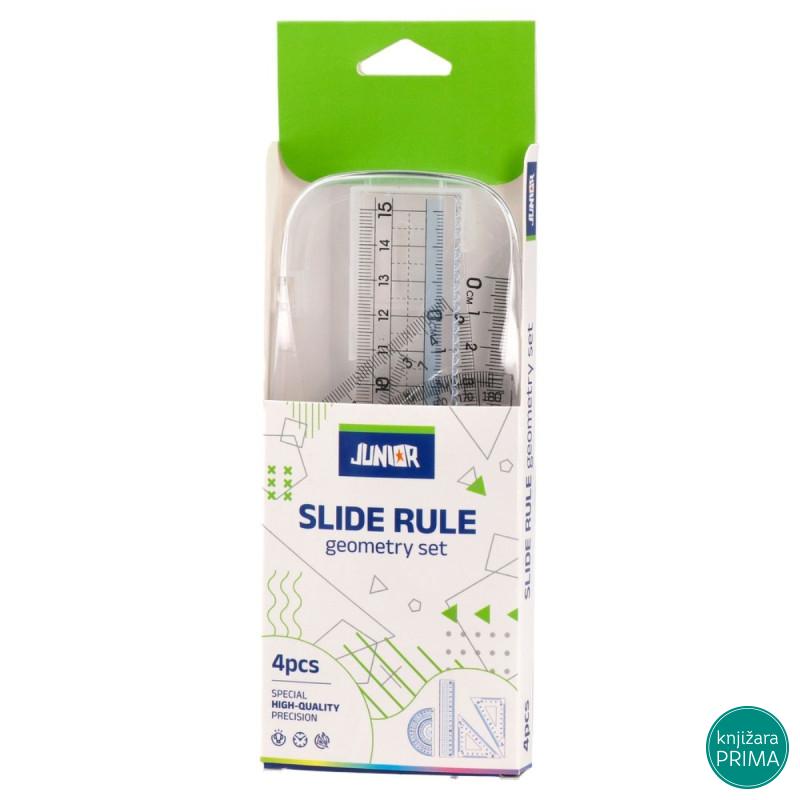 Set lenjira JUNIOR transparentni 15cm
