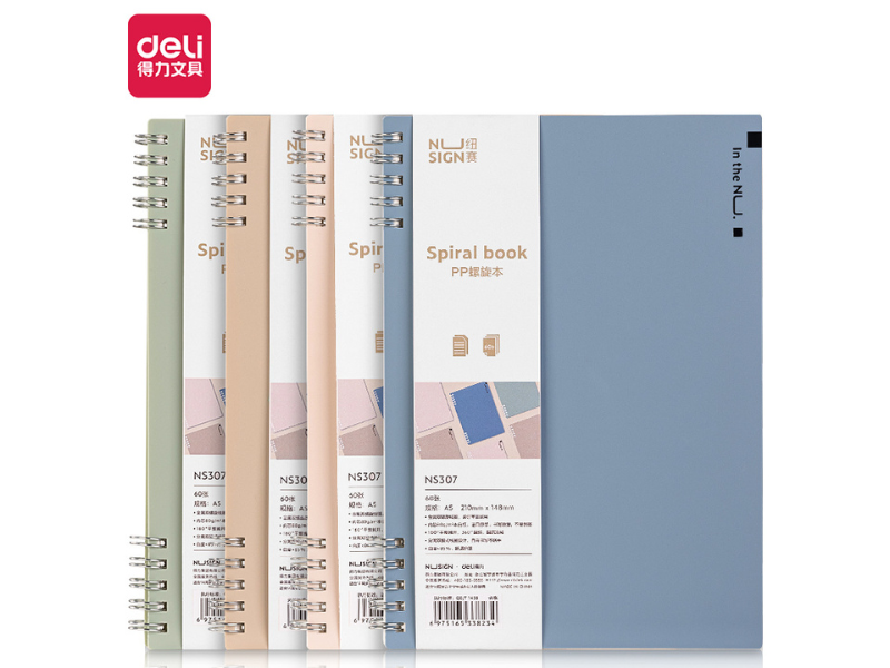 DELI SVESKA A5 PP KORICE NU SIGN PASTEL NS307ID: EK000703427