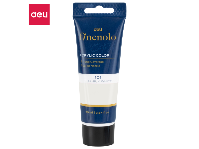 DELI AKRILNA BOJA U TUBI BELA 75ml EC75-WHID: EK000703246