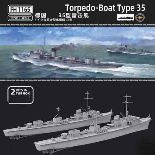 Flyhawk 1165 German Torpedo-Boat Type 35 (2 Sets)