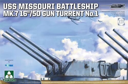 Takom 5015 USS Missouri Battleship Mk.7 16"/50 Gun Turret No. 1