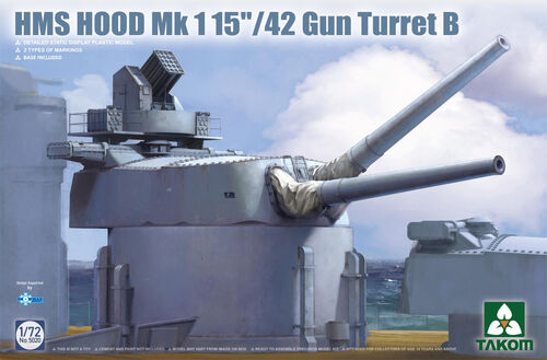 Takom 5020 HMS Hood 15"/42 Mk1 Gun Turret B
