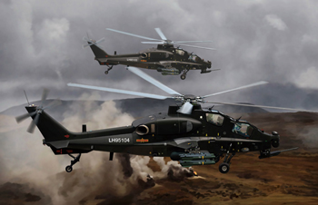 Bronco NB5048 Arms straight 10 attack helicopters