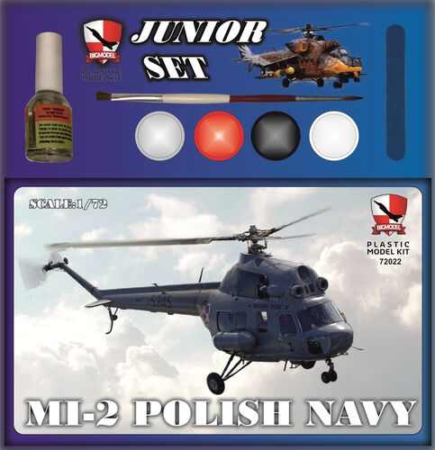 Big Model JS72022 PZL MI-2 Polish Navy 22 Eskadra - Junior Set