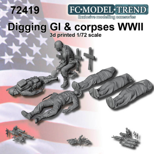FC ModelTrend 72419 Fallen US Soldiers WWII