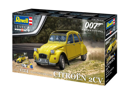 Revell 05663 Citroen 2CV (James Bond 007) 'For Your Eyes Only' - Gift Set