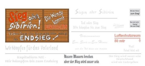 Peddinghaus-Decals 2517 German Wall Slogans In The Final War