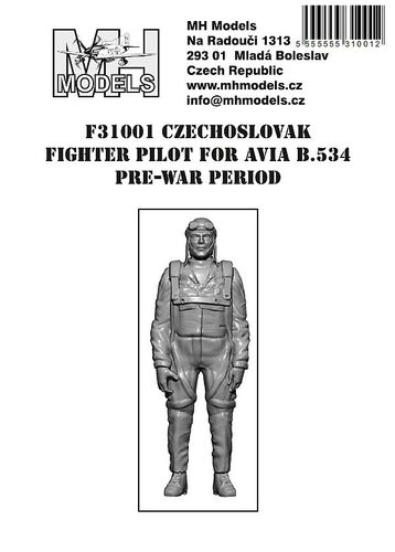 MH Models F31001 Czechoslovak Fighter Pilot For Avia B.534 Pre-War Period