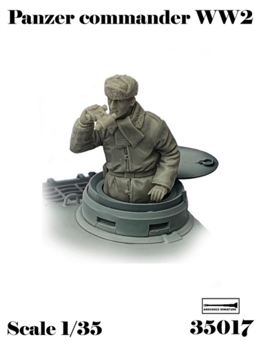 Ardennes Miniature 35017 Panzer commander WW2 1