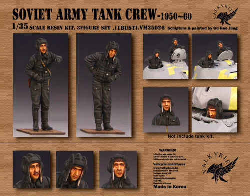 Valkyrie Miniatures 35026 Soviet Army Tank Crew - 1950 ~ 60 Era