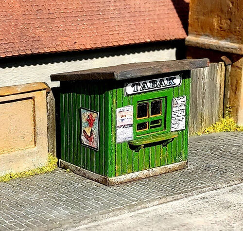 Model scene 91530 Wooden Kiosk (TT)