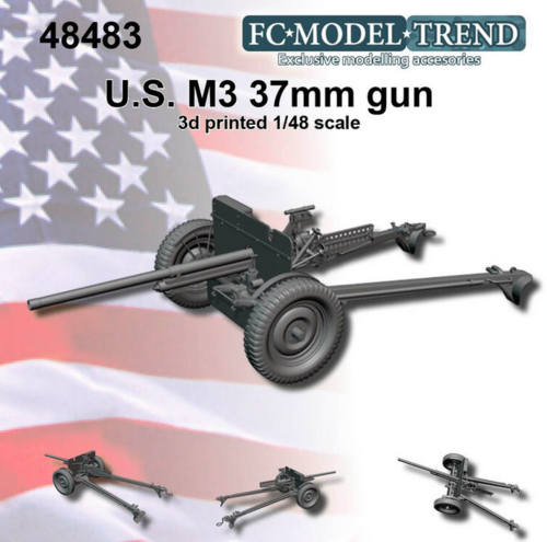 FC ModelTrend 48483 US M3 37 mm gun