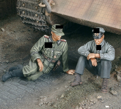 Royal Model di R. Reale 533 A moment of rest Tank German crew WWII
