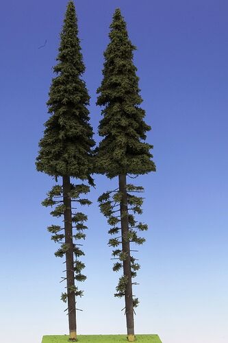 Model scene SK4400 Spruce with trunk 400 mm