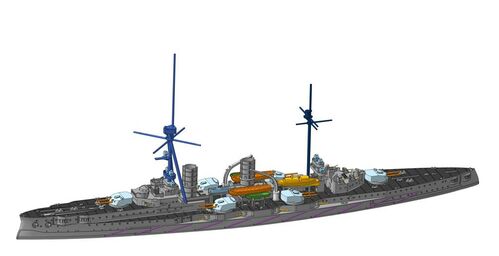 Metallic Details MDR1200-01 German Armoured Cruiser SMS Blücher