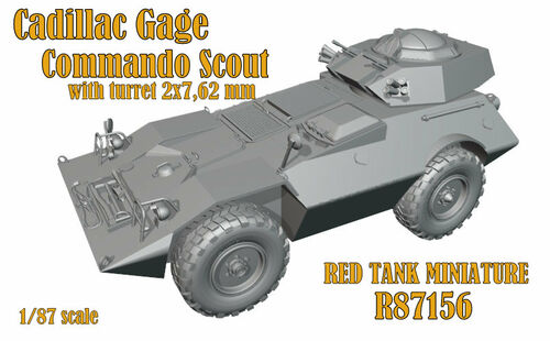 RED TANK MINIATURE 87156 Cadillac Gage Commando Scout With Turret 2x7,62mm