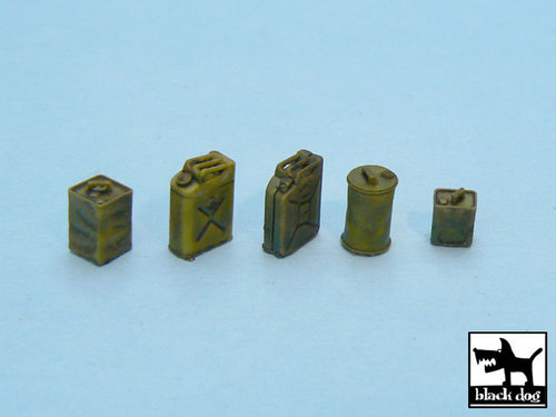Black Dog T48017 Fuel cans accessories set 40 resin parts