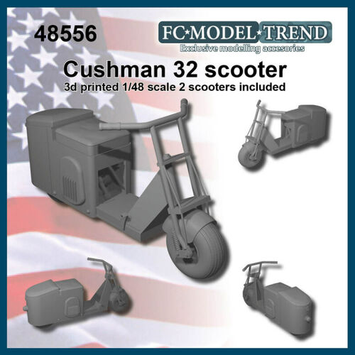 FC ModelTrend 48556 Cushman 32 Scooter (2 Scooters Included)