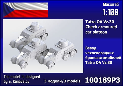 Zebrano 100189P3 Tatra OA Vz.30 Platoon (3 pcs)