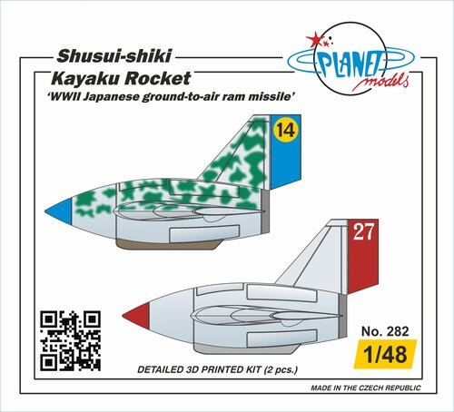 Planet Models 282 Shusui-Shiki Kayaku Rocket 'WWII Japanese Ground-To-Air Ram Missile' (2pcs)