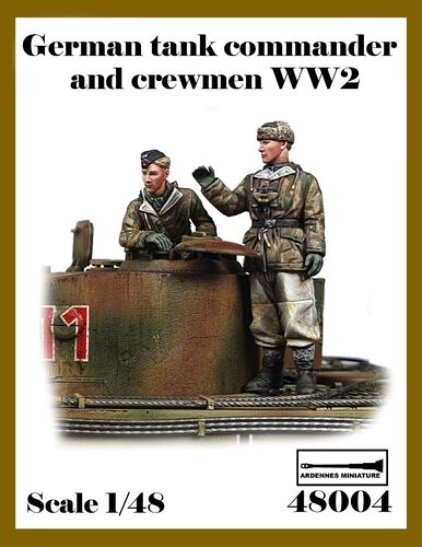 Ardennes Miniature 48004 German Tank Commander And Crewman WW2