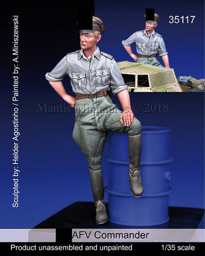 Mantis Miniatures 35117 German SS AFV Commander, WWII