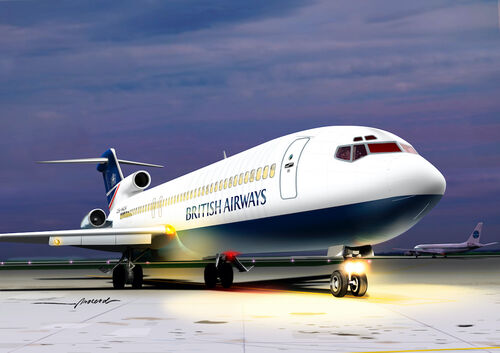 Mach2 GP111BA Boeing 727-200 British Airways