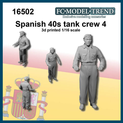 FC ModelTrend 16502 Spanish 40s Tank Crew 4