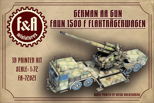 F&A Miniatures 72021 German AA Gun Faun 1500 F Flakträgerwagen