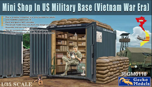 Gecko Models 35GM0118 Mini Shop in US Military Base (Vietnam War Era)