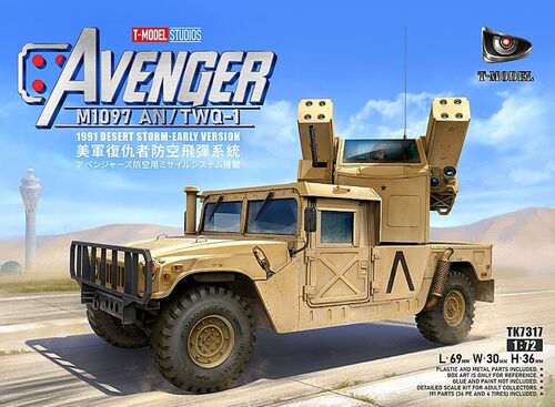 T-Model TK7317 HMMWV M1097 AN/TWQ-1 Avenger - Early Version