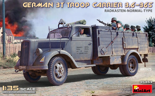 MiniArt 35453 German 3T Troop Carrier 3,6-36S - Radkasten-Normal-Type