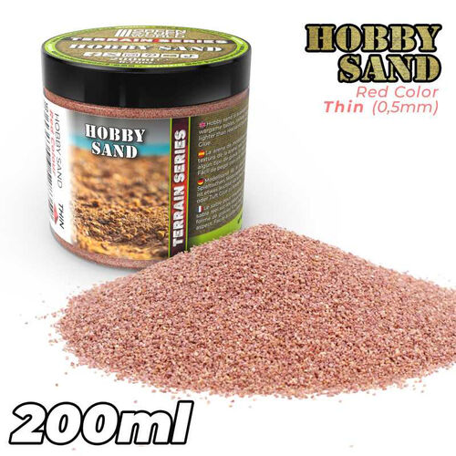 Green Stuff World 13335 Thin Hobby Sand - Red 200ml