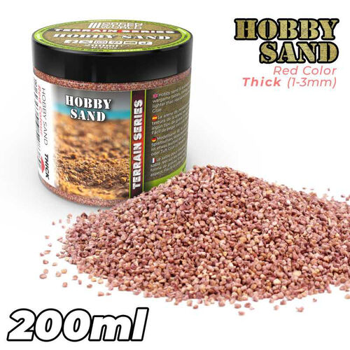 Green Stuff World 13338 Thick Hobby Sand - Red 200ml