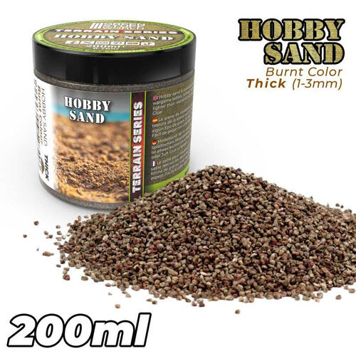 Green Stuff World 13340 Thick Hobby Sand - Burnt Brown 200ml