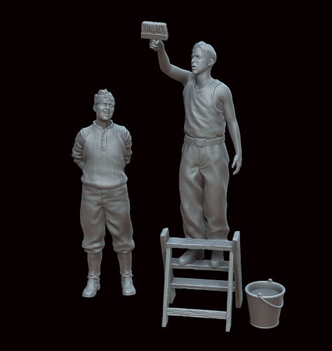 White Stork Miniatures F48012 German Luftwaffe Ground Personnel Part II